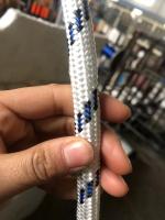 China White 12mm YLY Yacht Sailing Braided Polyester UHMWPE Rope for Nautical Applications for sale