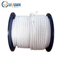 China 40mm Offshore Mooring 3-Strand Twisted Line Fiber Ship Rope for Marine Applications for sale