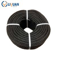 China 40mm Offshore Mooring 3-Strand Twisted Line Fiber Ship Rope for Marine Applications for sale