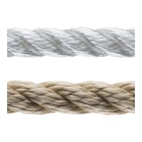 China 40mm Offshore Mooring 3-Strand Twisted Line Fiber Ship Rope for Marine Applications for sale