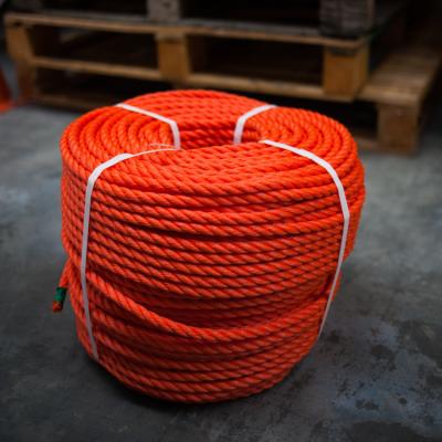 China CCS ABS Certified Polypropylene Orange Rope for Shipbuilding Industry for sale