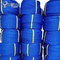 China High Durability 3/4 Strands Polyester Dock Line Twisted Rope for Mooring for sale