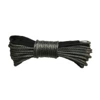China 140kn Capacity Black 6Mm Uhmwpe 27000Lbs Synthetic Rope Winch For Atv Utv Offroad for sale