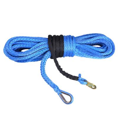 China Electric Power Source Braided Cable Pulling Synthetic Winch Rope with OEM Support for sale
