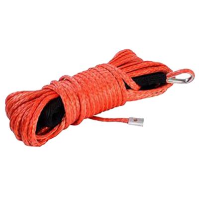 China 10MM X 30M UHMWPE Rope Cable for Car Recovery Winch Elongation 1-3% at Break for sale