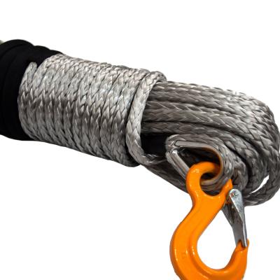 China 25000lbs Strength Double Braid UHMWPE ROPE 1/4
