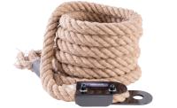 China Dia 36 mm 3 strand natrual fiber brown twisted rope for packing mooring boat and more for sale