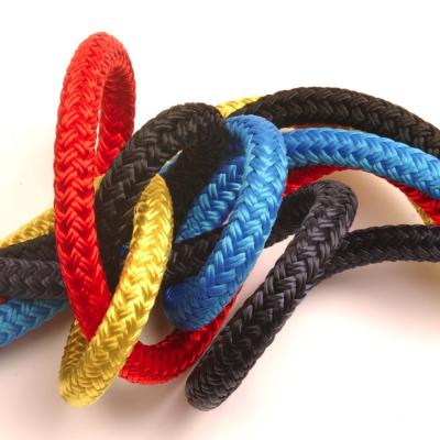 China 14mm Polyester Polypropylene Braided Mooring Rope with Certificate and Length 200m/220m for sale