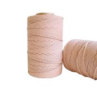 China 100m/roll 4mm macrame cotton cord rope with diameter options of 3mm/5mm/6mm by YILIYUAN for sale