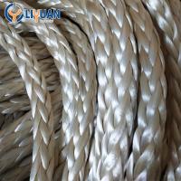 China 24mm 32mm Synthetic UHMWPE Fiber Marine Boat Mooring Rope with Protective Sleeve for sale