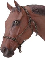 China YILIYUAN Adjustable Nylon Braided Rope Halter Lead for Farm Horse in Customized Color for sale