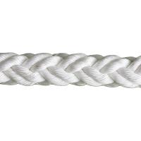 China Durable Sea Towing 8 Strand White 48mm Polpropylene Monofilament Crossing Laid with rope noose 2 sides for sale