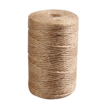 China YILIYUAN ROPE 5 mm 6mm baler jute twine yarn rope 3ply roll Multifunction Twist Rope for sale