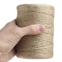 China YILIYUAN ROPE 5 mm 6mm baler jute twine yarn rope 3ply roll Multifunction Twist Rope for sale