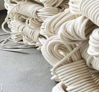 China YILIYUAN 2021 Shandong Exit 6mm 8 mm flat hollow nude cotton halyard rope Specifications 4-36mm for sale