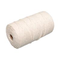 China 3mm Natural Cotton Macrame Cord Twisted Bulk Parachute Rope for Macrame Wall Hangings for sale