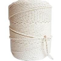 China Canada 5mm Twisted Cotton Macrame Cord Made from Recycled Materials by YI LI YUAN for sale