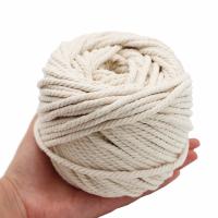 China Canada 5mm Twisted Cotton Macrame Cord Made from Recycled Materials by YI LI YUAN for sale