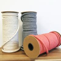 China Canada 5mm Twisted Cotton Macrame Cord Made from Recycled Materials by YI LI YUAN for sale