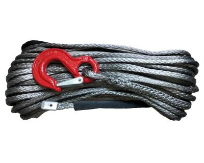 China Grey 12mm High Strength UHMWPE Rope for Scrap Recycling for sale