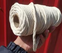 China Canada 5mm Twisted Cotton Macrame Cord Made from Recycled Materials by YI LI YUAN for sale