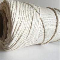 China Canada 5mm Twisted Cotton Macrame Cord Made from Recycled Materials by YI LI YUAN for sale