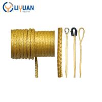 China 12-Strand Synthetic UHMWPE HMPE Rope for Winch Marine Towing and Slings Double Braided for sale