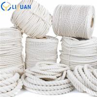 China 3mm Twisted Cotton Rope Macrame Cord for Wall Hanging Length 0-1000m Natrual or Whiten for sale
