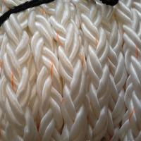 China Heavy Duty Nylon 60mm 8 Strand HMWPE Polypropylene Mooring Rope for Marine Equipment for sale
