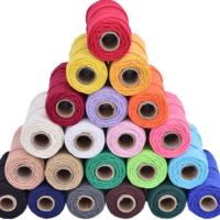 China Specifications Khaki Twist 4mm Colored Cotton Rope Ideal for DIY Decoration for sale