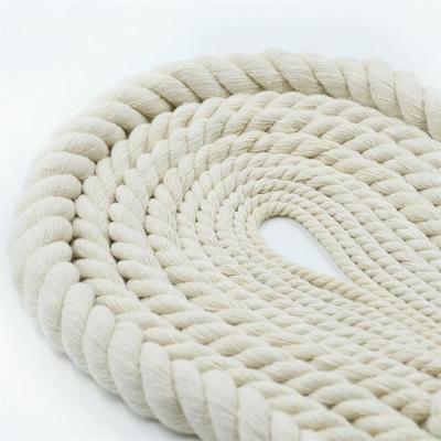 China 200m/220m Length White Cotton Rope for Flogline Signal Halyard Strong and Durable for sale