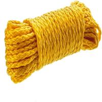 China 6mm 8mm 10mm Braided Polyester Nylon Rope Twist Design and Durable Material for sale