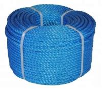 China Customized Industrial PP String Nylon 8mm 3 Strand Laid Rope Twisted Packaging Rope for sale