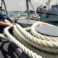 China 12mm Plastic Coated PP String Nylon Marine Rope for Customized Dock Line and Mooring for sale