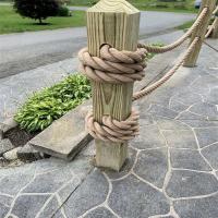 China 6mm-20mm 3 Strands Twist Twine Jute Rope with Strong Pulling Force in Natrual or Whiten for sale