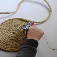 China 6mm-20mm 3 Strands Twist Twine Jute Rope with Strong Pulling Force in Natrual or Whiten for sale
