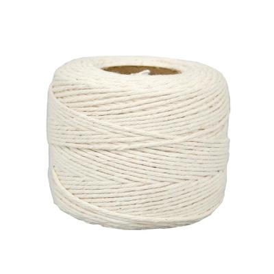 China 3/4/6 Strands Natural Twisted Jute String Macrame Cotton Rope Customized for Structure for sale