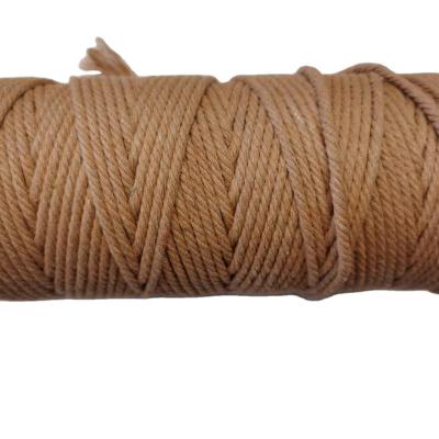 China 4mm Cotton Macrame Rope for DIY Packaging and Floral Arrangements for sale