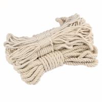 China 220m/roll Wool Yarn Macrame Recycled Cotton Rope Basket Decoration for sale