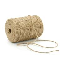China Customized Length 3mm 5mm 3 Strand Twist Natural Jute Sisal Rope for Cat CE Certificate for sale