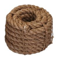 China Twice-Durable Jute Rope for Fence Decoration Natural Fiber Material 3 Strand Structure for sale