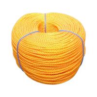 China 12mm 3 Strand Yellow PP Rope with CCS/ABS Certification Guaranteed from YILIYUAN for sale