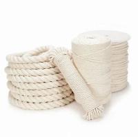 China Custom 3mm 4-Strand Twisted Macrame Cotton Rope with and Colored Design for sale