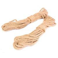 China Specifications 4mm-60mm 3/4 Strands Natural or Whiten Jute Rope Manila Rope Sisal Rope for sale