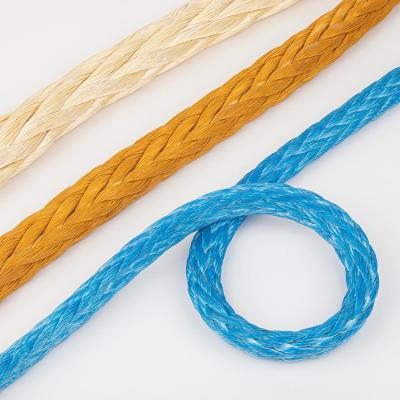 China 8 Strand UHMWPE Anchor Mooring Rope for YILIYUAN CE CCS and Specifications 4mm-120mm for sale