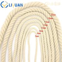 China Twist Rope Length 0-10000m with Soft and Durable 3mm 5mm Braided Cotton Macrame Rope for sale