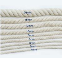 China Twist Braided 100% Natural Cotton Rope Macrame 3mm Specifications 2mm-60mm for sale