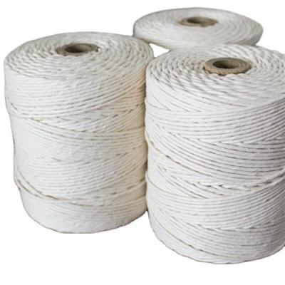 China 3 Strand Recycle Natural Twist Cord Cotton Rope Versatile for Multipurpose Usage for sale
