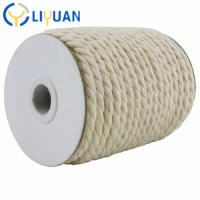 China 3 Strand Recycle Natural Twist Cord Cotton Rope Versatile for Multipurpose Usage for sale
