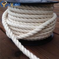 China 3 Strand Recycle Natural Twist Cord Cotton Rope Versatile for Multipurpose Usage for sale